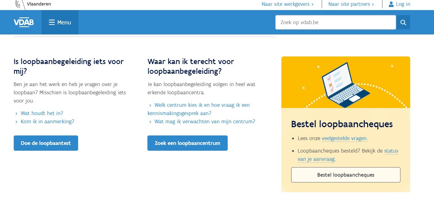 Loopbaancheque aanvragen - Algida.be